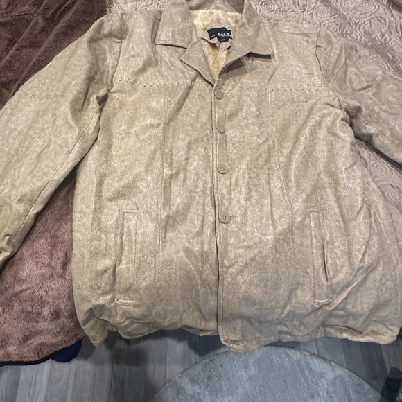 BKE67 | Jackets & Coats | Men 4 Button Leather Jacket Wfur Lining Old ...